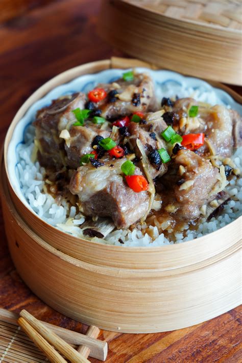 Steamed Black Beans Pork Ribs With Rice 黑豆豉蒸排骨饭 Eat What Tonight