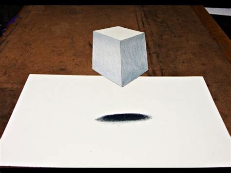 How To Draw D Cube Illusion YouTube