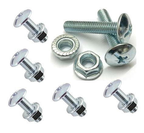 Buy TERF M6 X 20mm Roofing And Cable Tray Bolt With Flange Nut M6 6mm