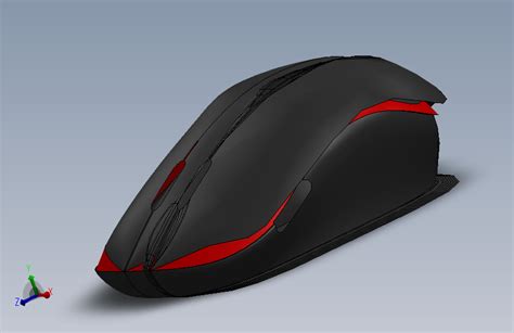 鼠标 SOLIDWORKS 2020 模型图纸下载 懒石网