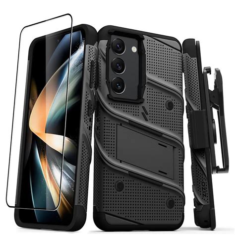 Funda Zizo Bolt Printed Color Negro Para Samsung S Clip Giratorio Y Mica Coppel