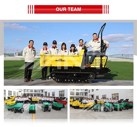 Multifunctional Crawler Mini Dumper Truck 500kg 800kg Engine Powered