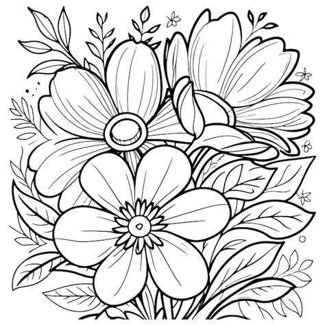 Vecteurs Et Illustrations De Kdp Coloriage Fleurs En T L Chargement Gratuit Freepik