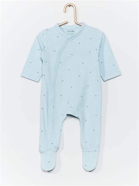 Pyjama En Jersey Bleu Ancre Kiabi