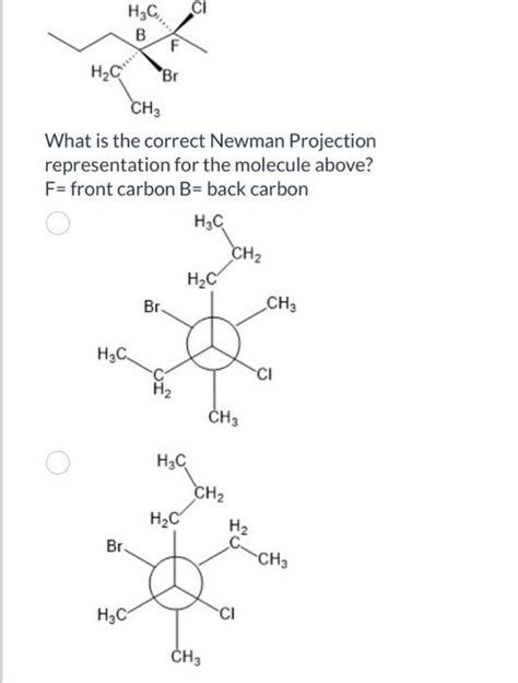 What Is The Correct Newman Projection Representation