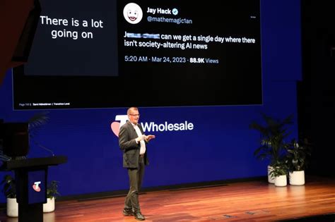 A Couple Of Weeks Ago I Had The Honor Of Speaking At The Telstra
