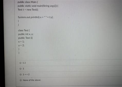 Solved Public Class Main Public Static Void Mainstring