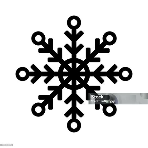 눈송이 아이콘 또는 로고입니다 크리스마스와 겨울 테마 벡터 기호입니다 0명에 대한 스톡 벡터 아트 및 기타 이미지 0명 12월 겨울 Istock