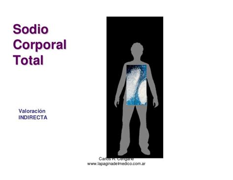 Sodio En El Cuerpo Humano