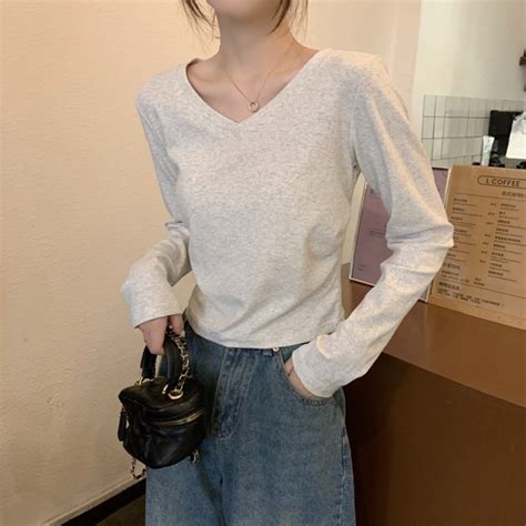 메리클로젯 브이넥 베이직 슬림 티셔츠 AG