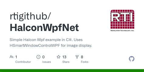 GitHub Rtigithub HalconWpfNet Simple Halcon Wpf Example In C Uses