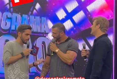 Bambam Briga Com Diego Alemão E Quebra Equipamentos Da Band