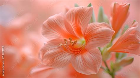 Peach Melba Lily Calochortus Amabilis In Peach Fuzz Color Trend Of