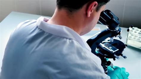 Free Stock Video Scientist Observing Through A Microscope Live