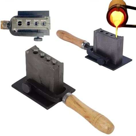 Gold Silver Casting Melting Graphite Ingot Mold Reversible Jewelry
