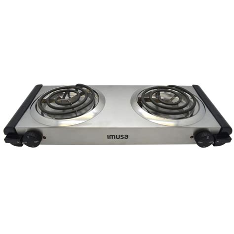 Imusa Double Stainless Steel Electric Burner Imusa