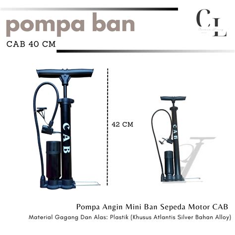 Clm Pompa Angin Mini Ban Sepeda Motor Mobil Bola Balon Pompa