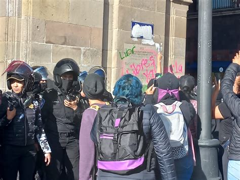Encapuchadas Agreden A Mujeres Policías En Centro De Cdmx Diario Basta