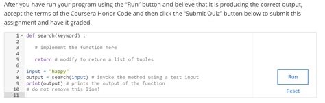 solved after you have run your program using the “run”