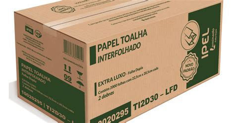 Papel Toalha Interfolhado Folha Dupla Fls IPEL
