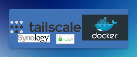 Synology Docker Apps With Tailscale Security Things
