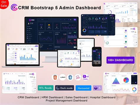 Advance Horizontal Style CRM Platform Dashboard CRMi Admin