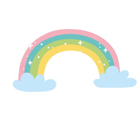 Free Rainbow Cartoon Vector Template To Edit Online
