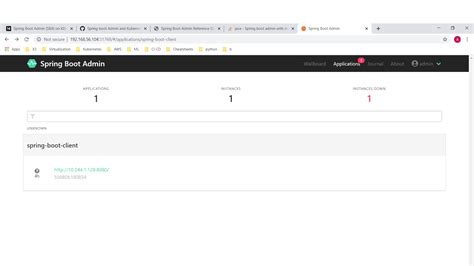 Spring Boot Admin And Kubernetes And Service Instance Converter · Issue