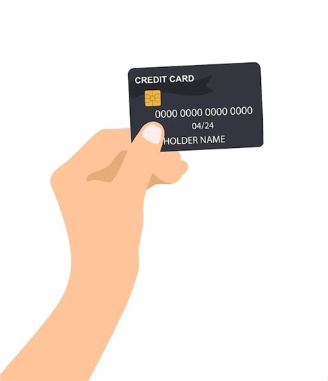 Premium Vector Human Hand Holding Credit Card