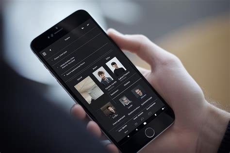 Smartphone Displaying Contact List Premium Ai Generated Image