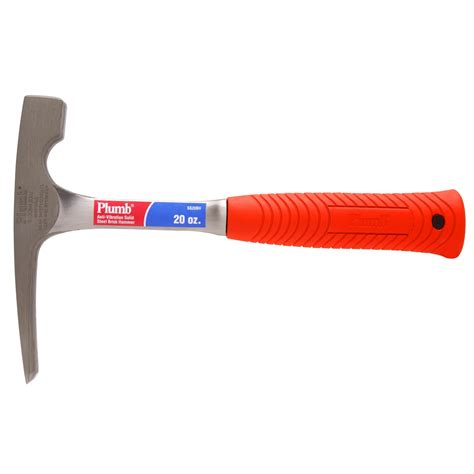 Plumb Brick Hammer Solid Steel Cushion Grip 567gm20oz Ss20bhn