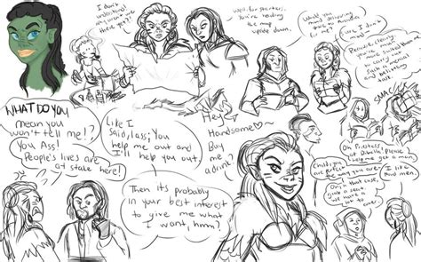 Skyrim Sketches 1 By Tazzmoodley On Deviantart