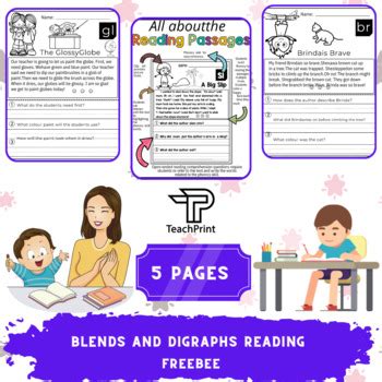 Blends Digraphs Passages Activity Book Freeie By TeachPrint TPT