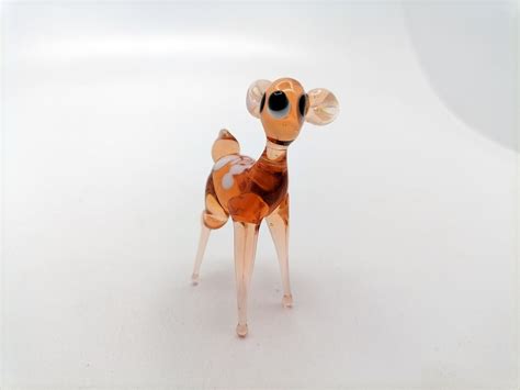 Deer Glass Figurine Deer Collection Deer Glass Statue Etsy