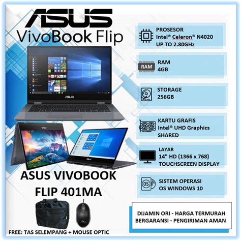 Jual Laptop Touchscreen In Asus Vivobook Flip Intel Gb Gb Touchscreen Shopee Indonesia