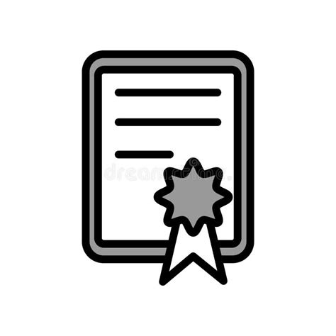 Illustration Vector Graphic Of Certificate Icon Stock Vector Illustration Of Sign Graphic