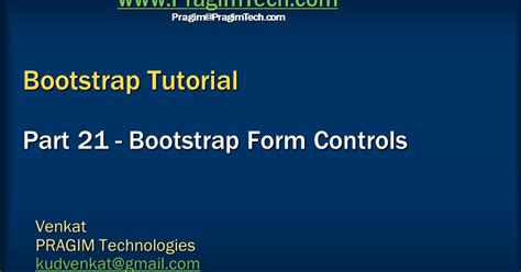Sql Server Net And C Video Tutorial Bootstrap Form Controls