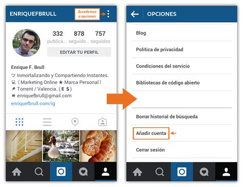 Cómo gestionar varias cuentas de Instagram Enrique F Brull