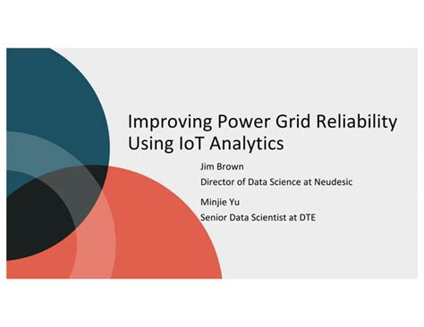 improving power grid reliability using iot analytics ppt free download