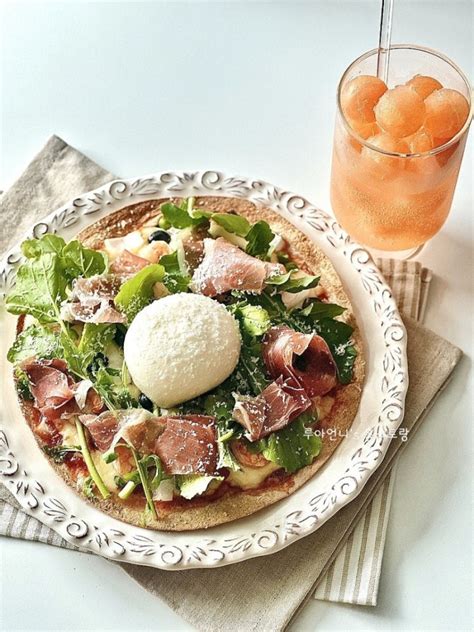 코스트코 추천 장바구니 주말 식단 루꼴라 프로슈토 치즈 통밀 또띠아 피자 에어프라이어 자몽에이드 슬러시 네이버 블로그