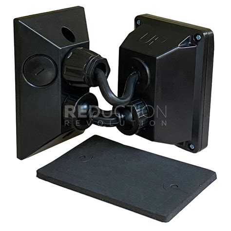 Black Motion Sensor Pir Detector Ip66 Rated By Eglo