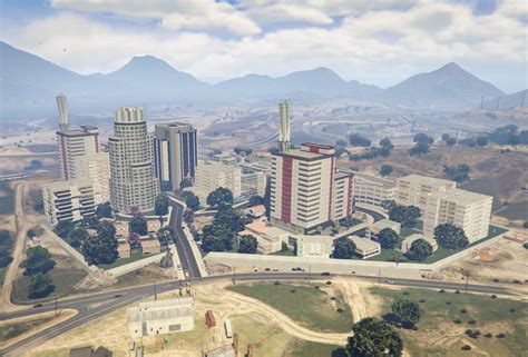 New City In Redwood Lights Track Menyoo Map Editor GTA5 Mods