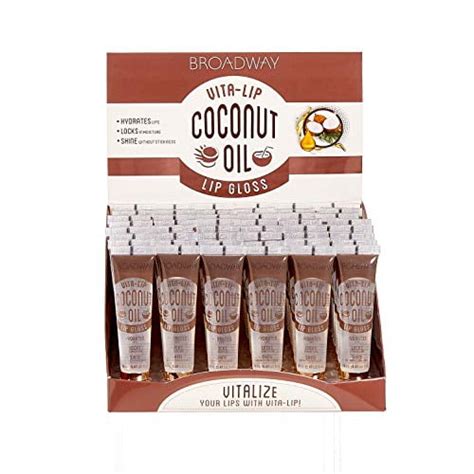 Broadway Vita Lip Clear Lip Gloss Coconut 48 Pcs