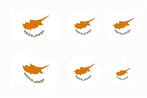 독립 기념일 또는 선거에 대한 키프로스 플래그 간단한 그림 개념에 대한 스톡 벡터 아트 및 기타 이미지 개념 국가 지리적