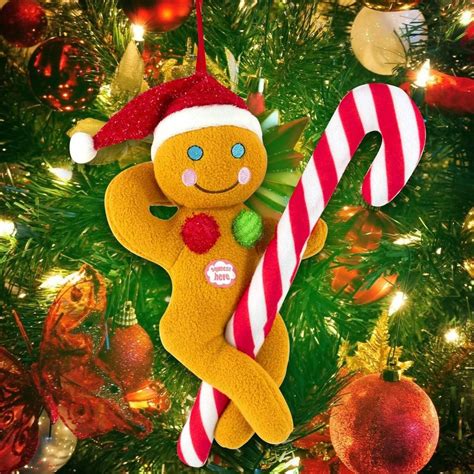Naughty Gingerbread Pole Dancer Ornament Sexy Talking Hanging Christmas