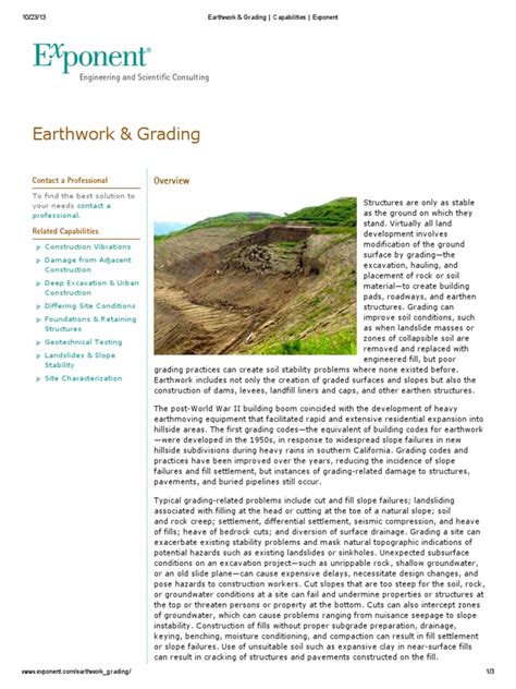 Earthwork And Grading Capabilities Exponent Descargar Gratis Pdf