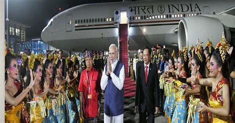 G20 Summit बाली पहुंचने पर प्रधानमंत्री नरेंद्र मोदी का हुआ भव्य
