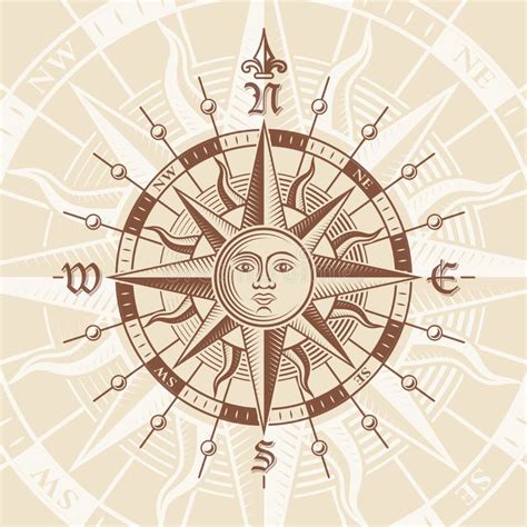 Vector Compass Rose Stock Vector Illustration Of Antique 49461237