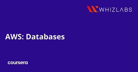 Aws Databases Coursera