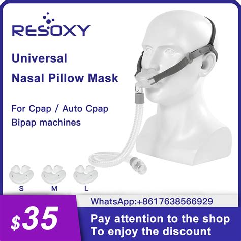 심플한 디자인의 의료용 비강 베개 마스크 수면 Cpap 비강 마스크 자동 Cpap Apap Bipap 나잘 베개 마스크